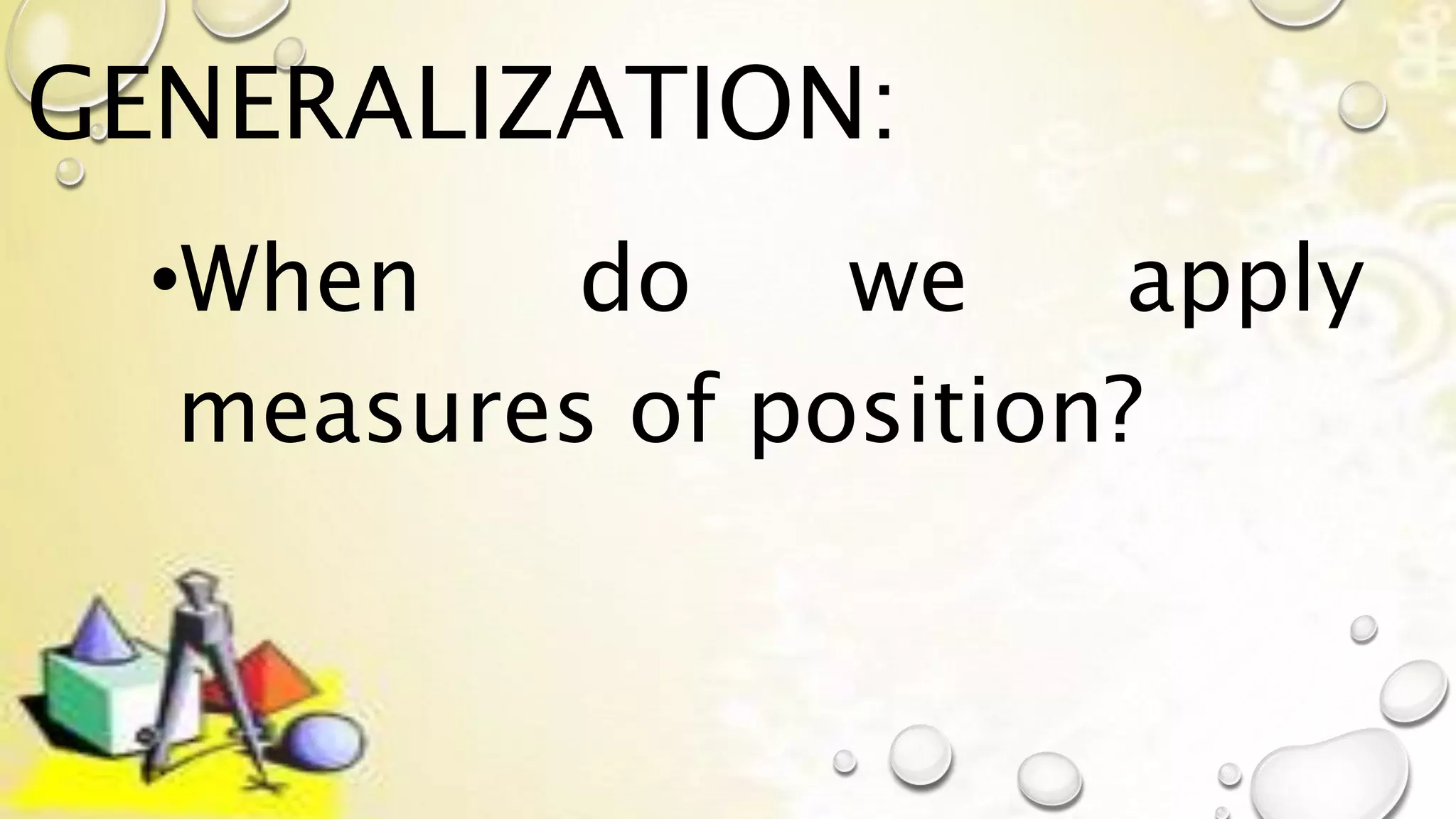 MEASURES OF POSITION | PPTX