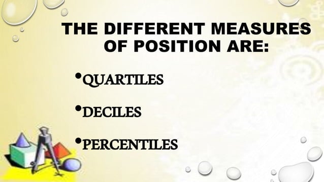 MEASURES OF POSITION | PPTX