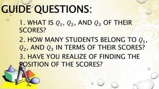 MEASURES OF POSITION | PPTX