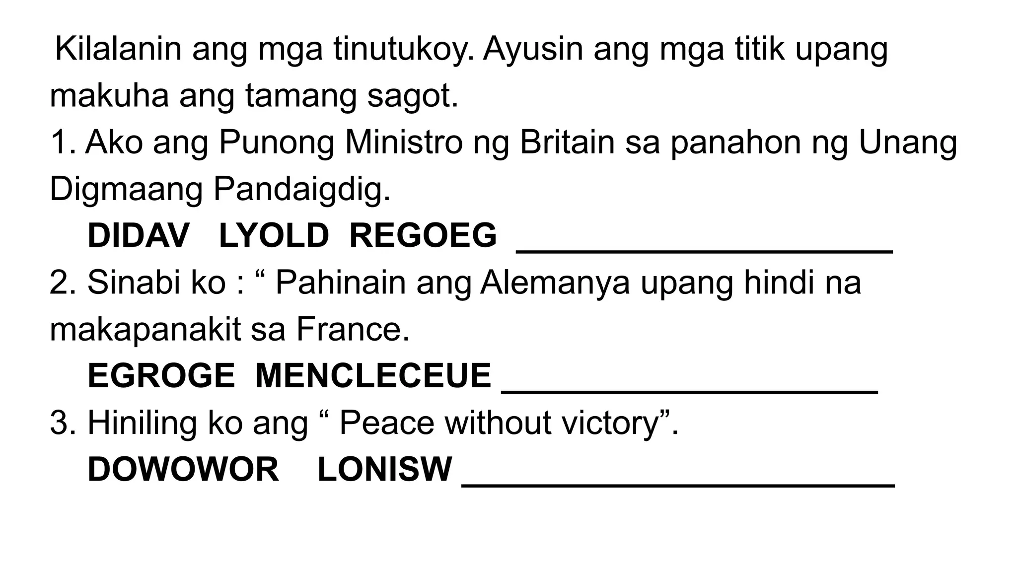 MGA LIHIM NA KASUNDUAN LINGID SA KAALAMAN NI PANGULONG WILSON | PPTX