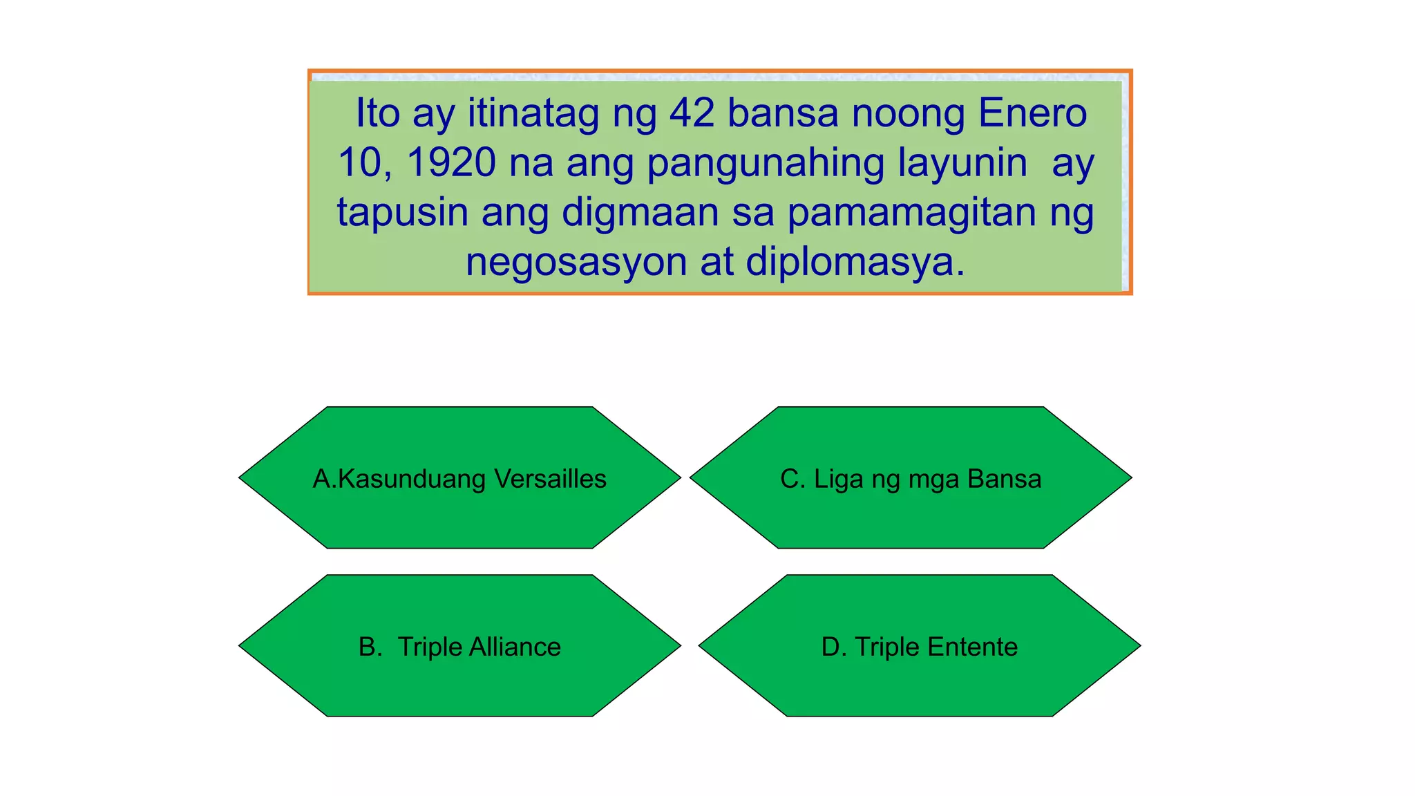 MGA LIHIM NA KASUNDUAN LINGID SA KAALAMAN NI PANGULONG WILSON | PPTX