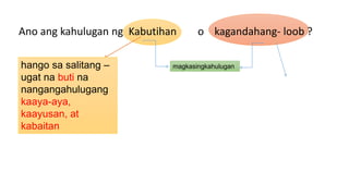 MODUL 11: PAGGAWA NG MABUTI SA KAPWA | PPTX