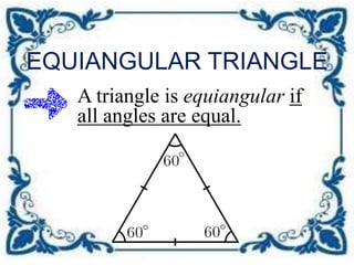 Classifications of Triangles by Ricardo C. Lacsa | PPT