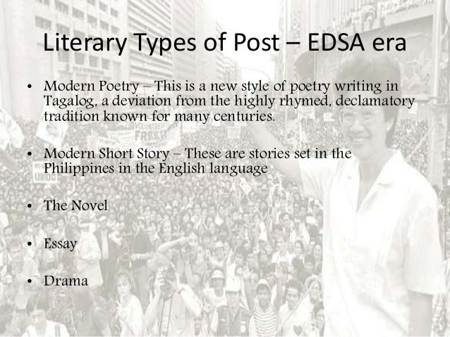 Literature after EDSA revolution