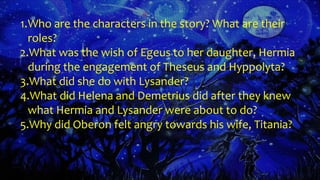 A Midsummer Nights Dream by William Shakespeare | PPTX