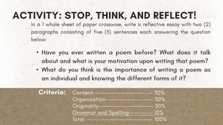 Conventional Poetry: A Demo Teaching.pptx