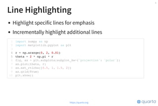 Quarto Presentations with Reveal.js