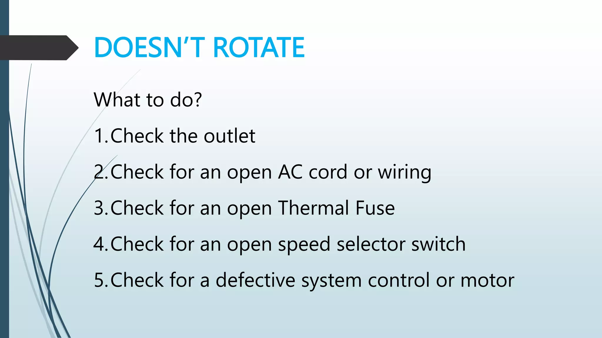 Repairing Electric Fan | PPTX
