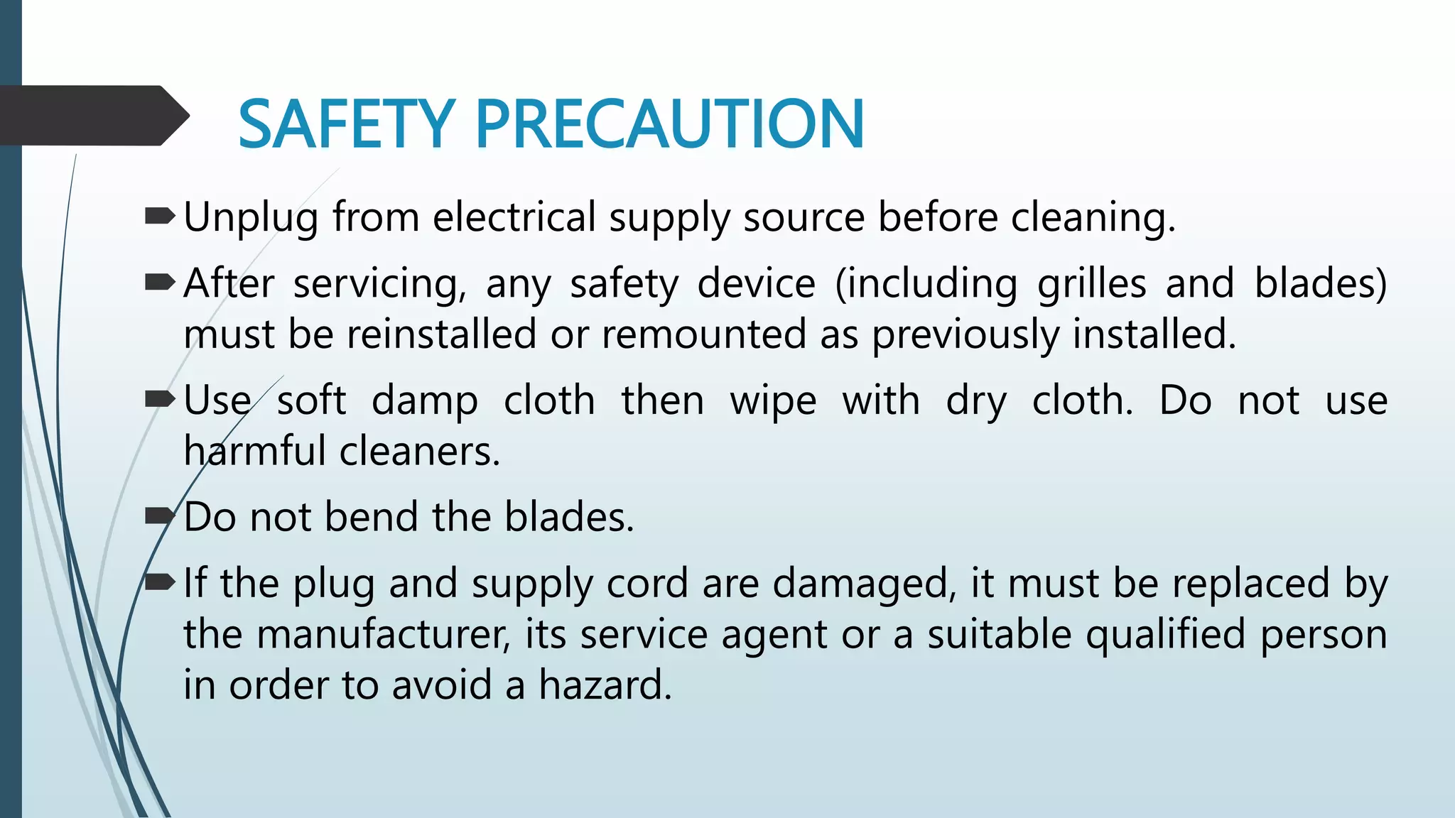 Repairing Electric Fan | PPTX