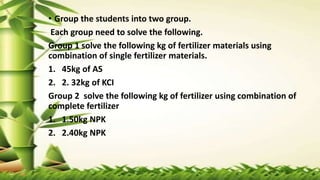 Fertilizer Calculation PowerPoint Presentation | PPTX