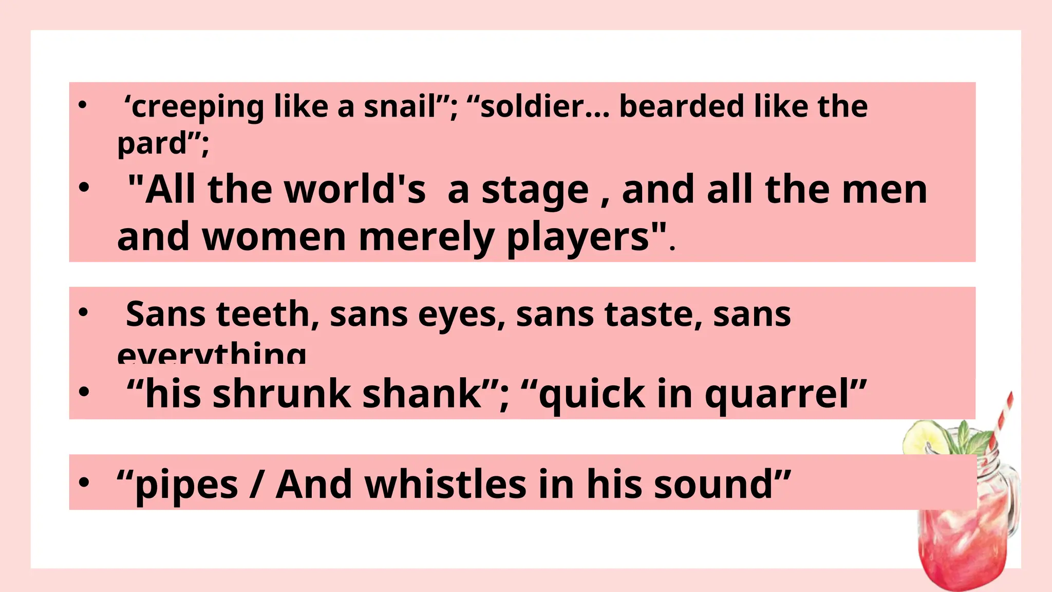 Power Point Presentation of The Seven Ages of Man by William ...