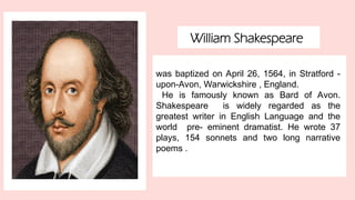 Power Point Presentation of The Seven Ages of Man by William ...