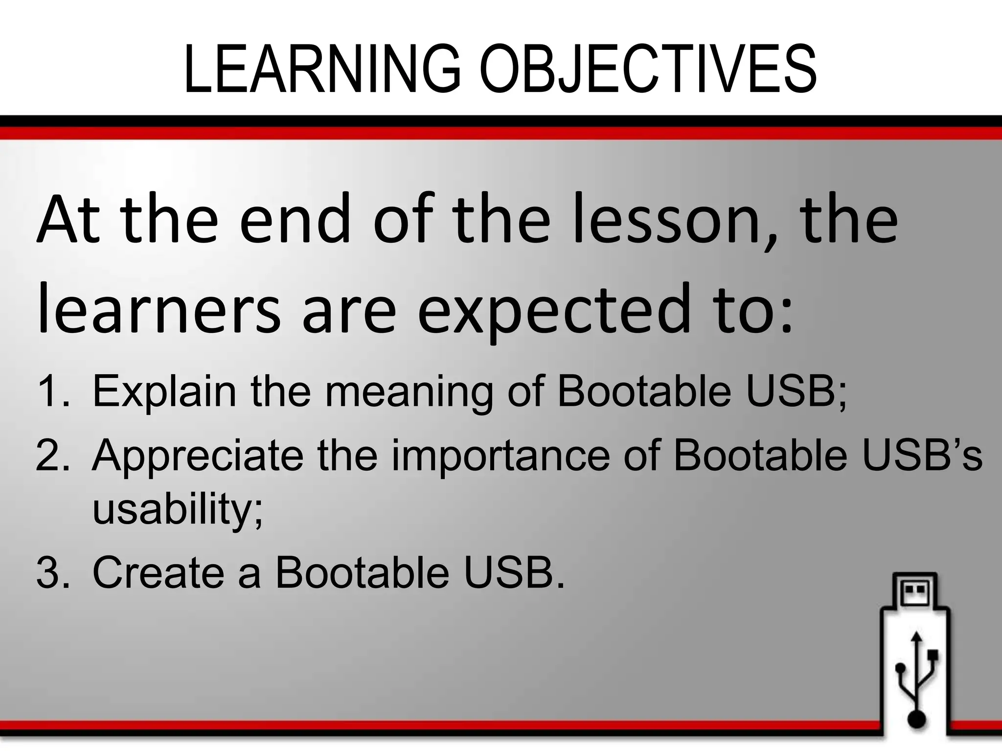 POWER POINT PRESENTATION ON HOW TO CREATING BOOTABLE USB.pptx