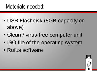 POWER POINT PRESENTATION ON HOW TO CREATING BOOTABLE USB.pptx