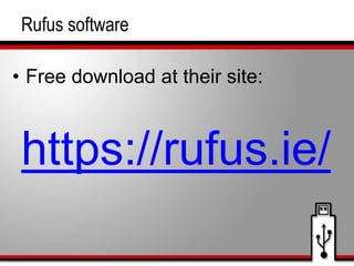 POWER POINT PRESENTATION ON HOW TO CREATING BOOTABLE USB.pptx | Operating Systems | Computer ...