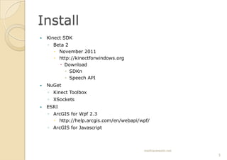 Demo kinect & web sockets | PPT