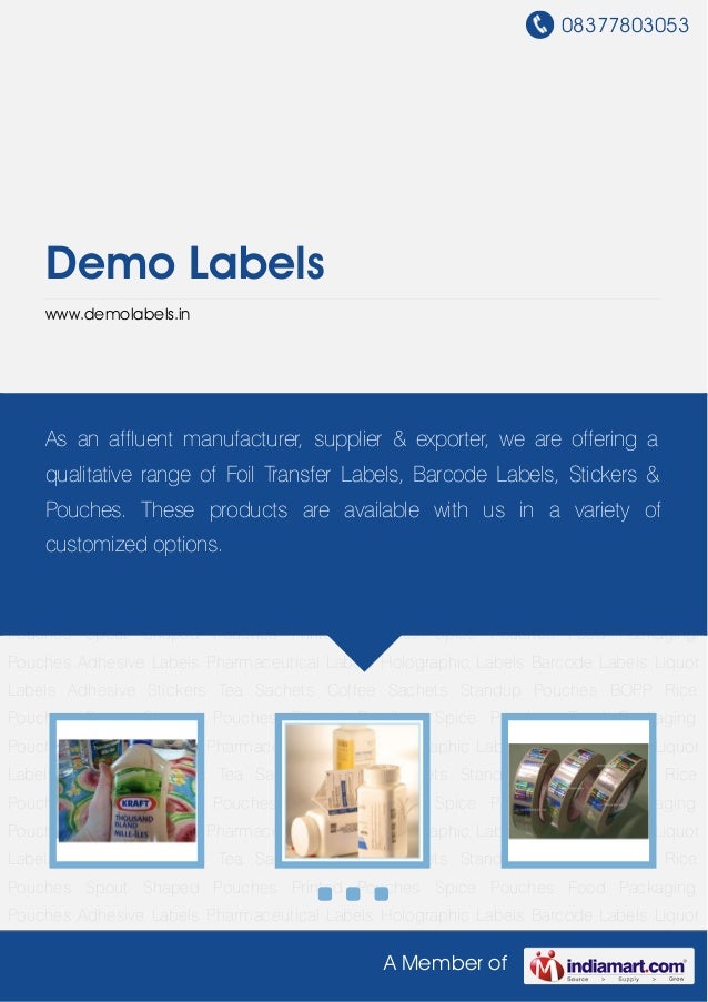 Pharmaceutical Labels by Demo labels