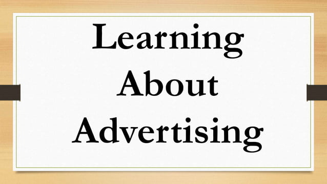 Learning About Advertisements ppt grade 10 | PPTX