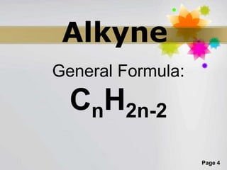 Demo presentation - alkynes | PPTX