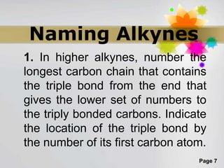 Demo presentation - alkynes | PPT