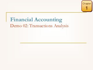 Financial Accounting: Transactions Analysis | PPTX
