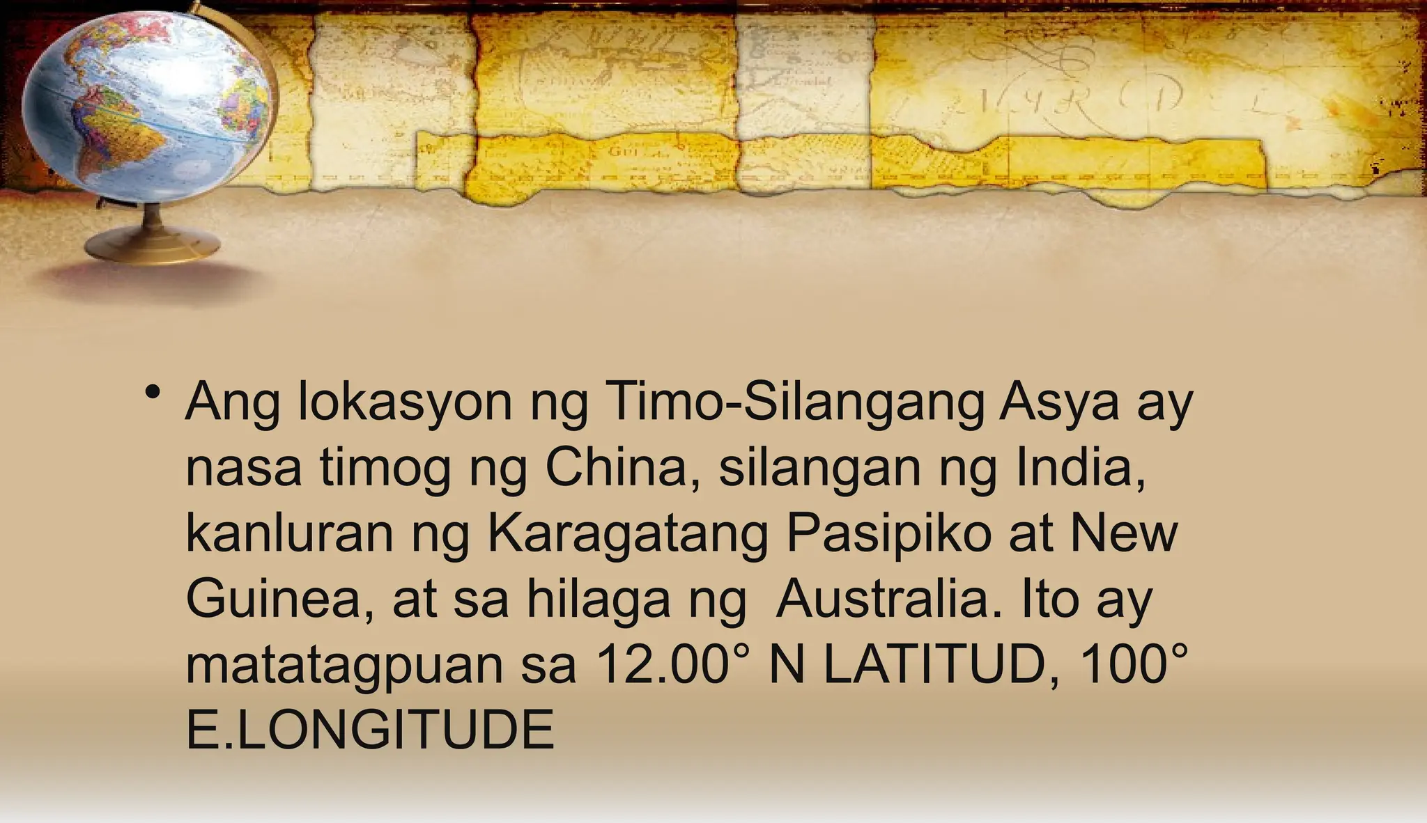 Demo lokasyon ng timog silangang asya lesson | PPTX