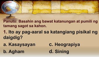 Demo lokasyon ng timog silangang asya lesson | PPTX