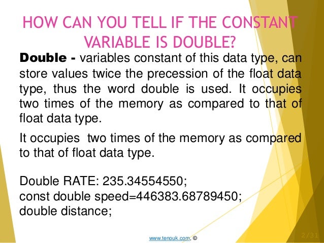 representing Data in C.pptx | Programming Languages | Computing