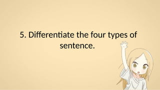 Types of sentence presentation in English | PPTX
