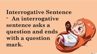 Types of sentence presentation in English | PPTX