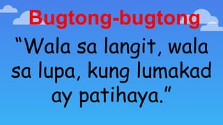 Presentation about Pang-abay sa Wikang Filipino | PPT