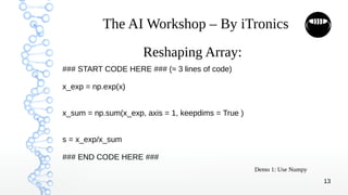 Demo1 use numpy | PPT