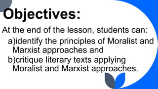 Demo 5 Moralist Approach.pptx jjgalefmksdfksmfl | PPTX