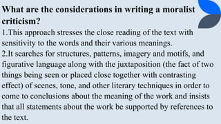 Demo 5 Moralist Approach.pptx jjgalefmksdfksmfl | PPTX