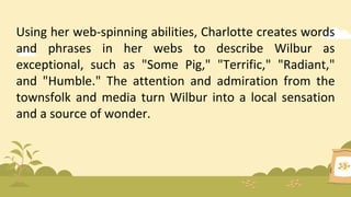 Charlotte's Web presentation by Elwyn Brooks White | PPTX
