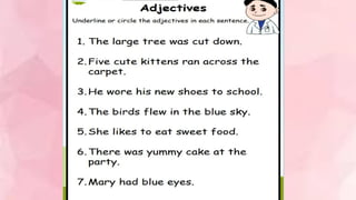 Demo adjective lesson plan english grade | PPTX