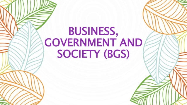 Business government and society | PPTX