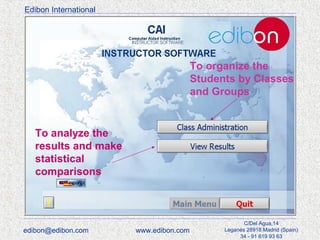 CAI: COMPUTER AIDED INSTRUCTION // CAL: COMPUTER AIDED LEARNING ...