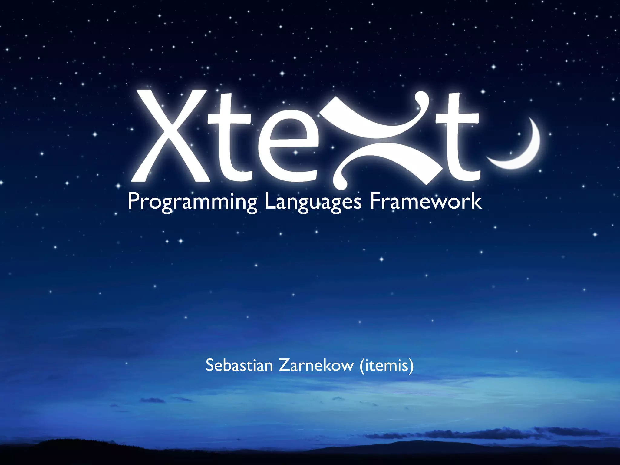 Eclipse DemoCamp in Paris: Language Development with Xtext | PPT