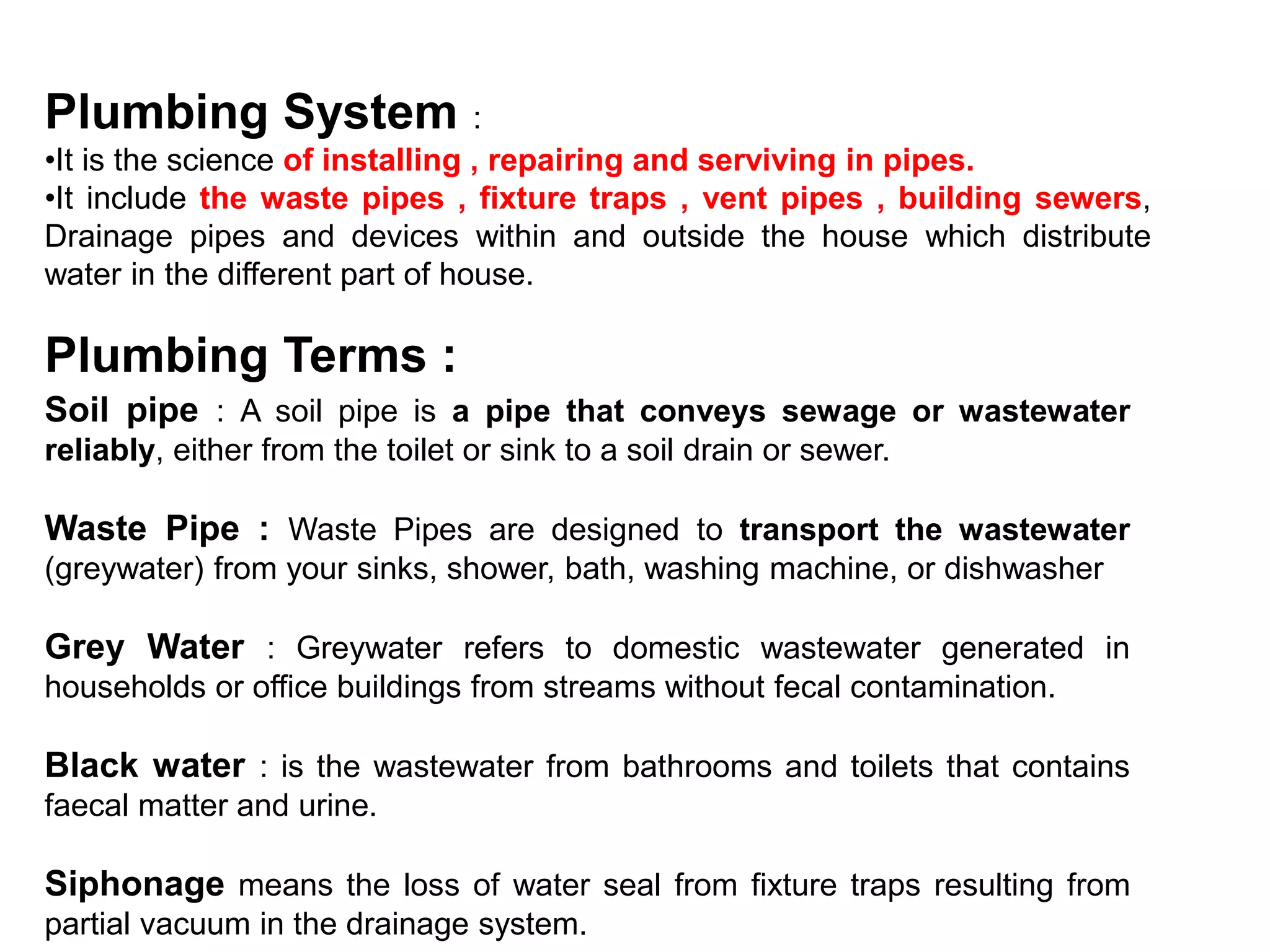 .Plumbing pptx | PPTX