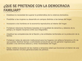 Democracia familiar | PPTX