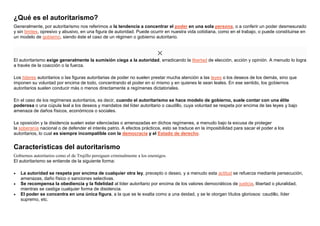 Democracia y autoritarismo son hasta cierto punto formas de gobierno ...