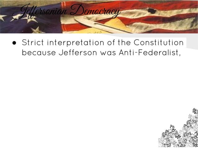 Comparison Chart: Jeffersonian Democracy vs. Jacksonian Democracy | PDF