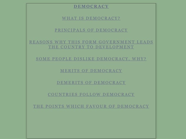 Democracy | PPSX