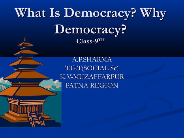 Democracy | PPT