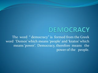 Democracy | PPTX