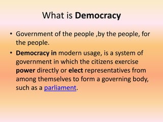What is democracy store