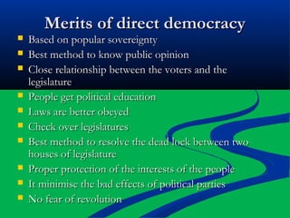 Democracy | PPT | Civic affairs | Politics