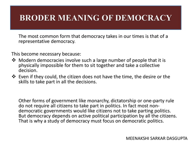What is Democracy? Why Democracy | PPTX
