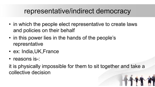 Democracy | PPTX | Civic affairs | Politics